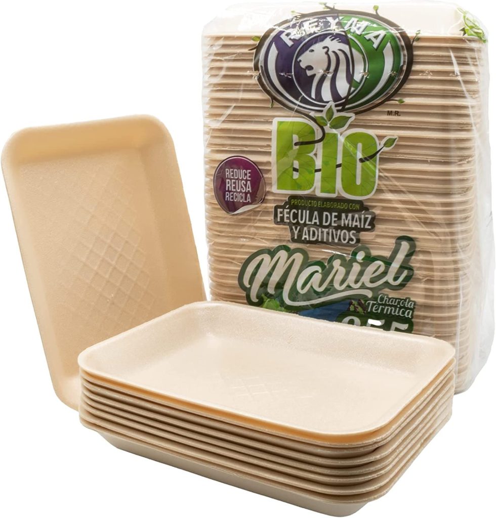 Plato Desechable Biodegradable Charola Térmica 855 Reyma 500 piezas ...